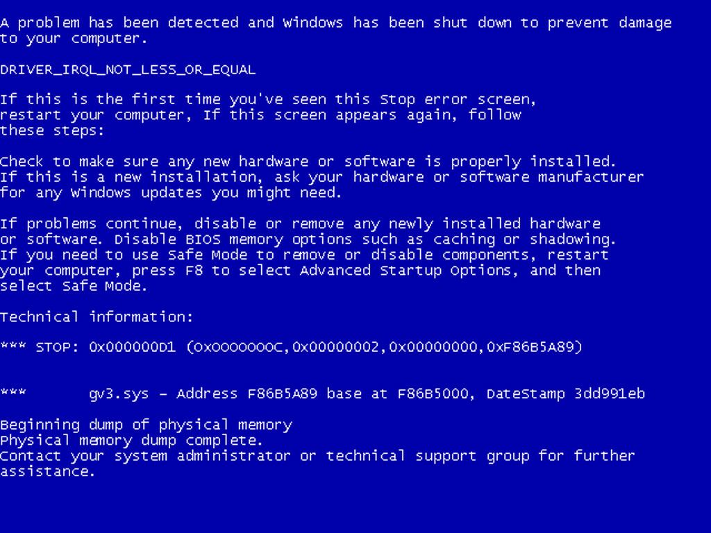 Why Blue screen appears? And How to Resolve it?